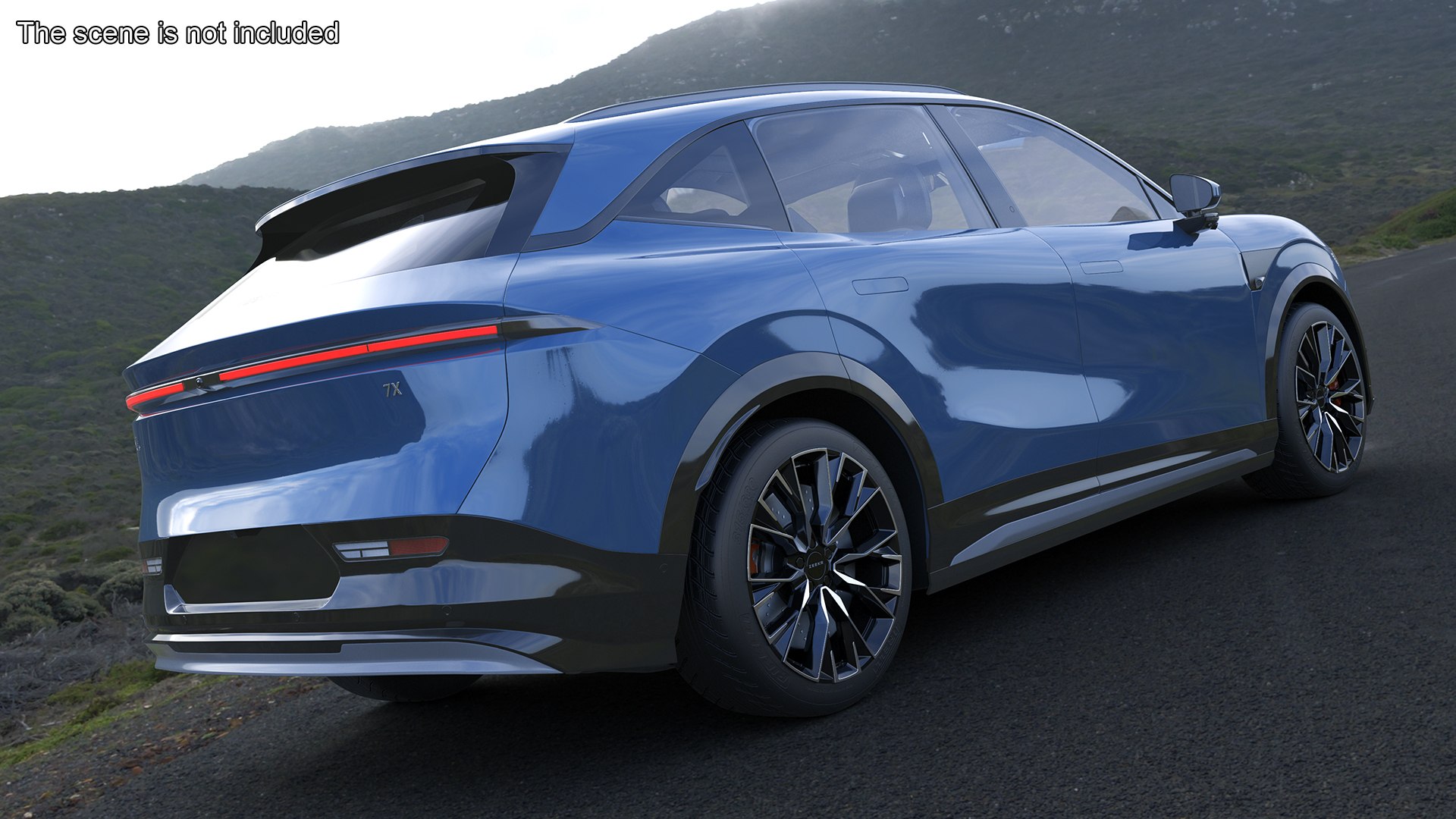 Zeekr 7X Performance Ocean Blue SUV 3D - TurboSquid 2395876