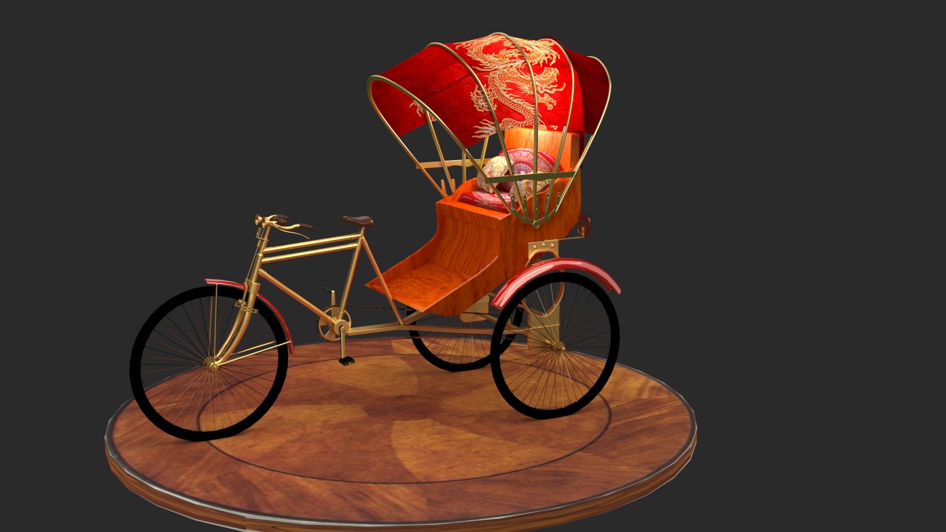 Chinese Rickshaw 3D Model - TurboSquid 2283837