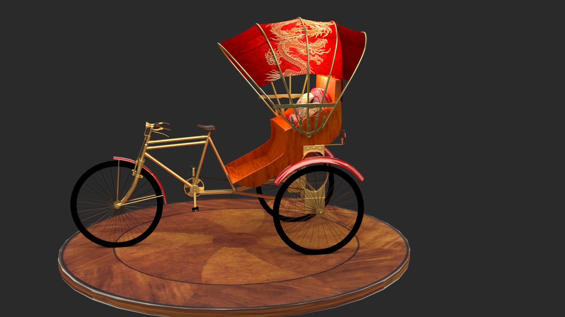 Chinese Rickshaw 3D Model - TurboSquid 2283837