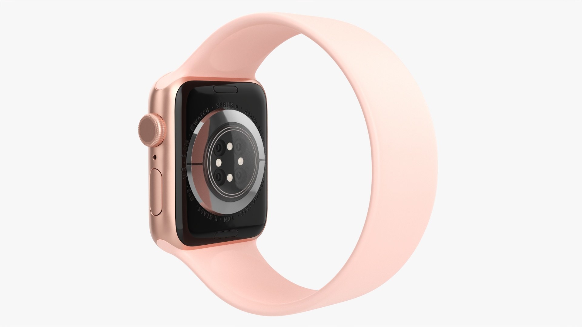 3D Apple Watch Series 6 Silicone Solo Loop Gold - TurboSquid 1733447