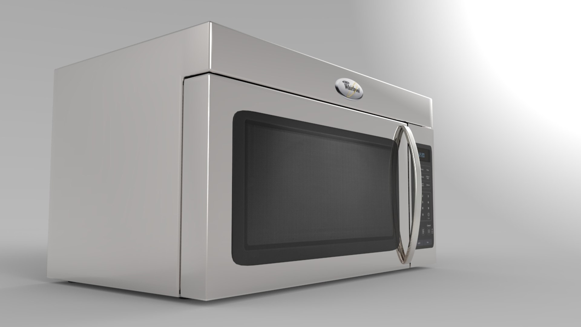 3d Model Realistic Microwave