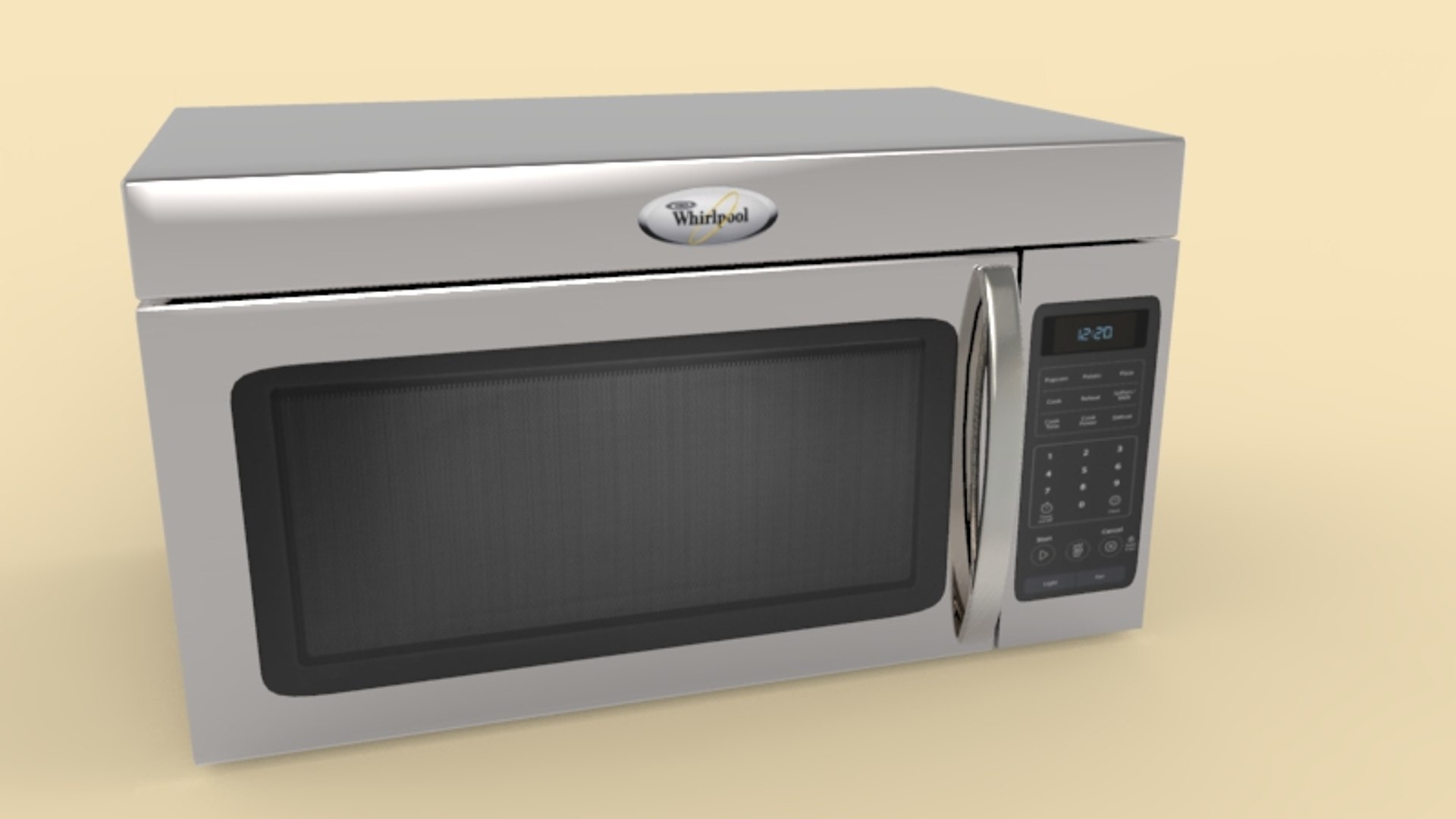 3d Model Realistic Microwave