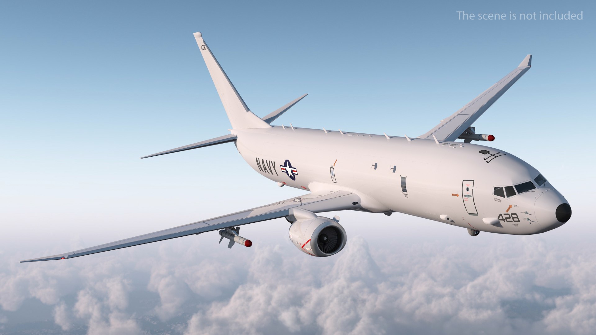 Boeing p-8 poseidon military aircraft 3D - TurboSquid 1518209