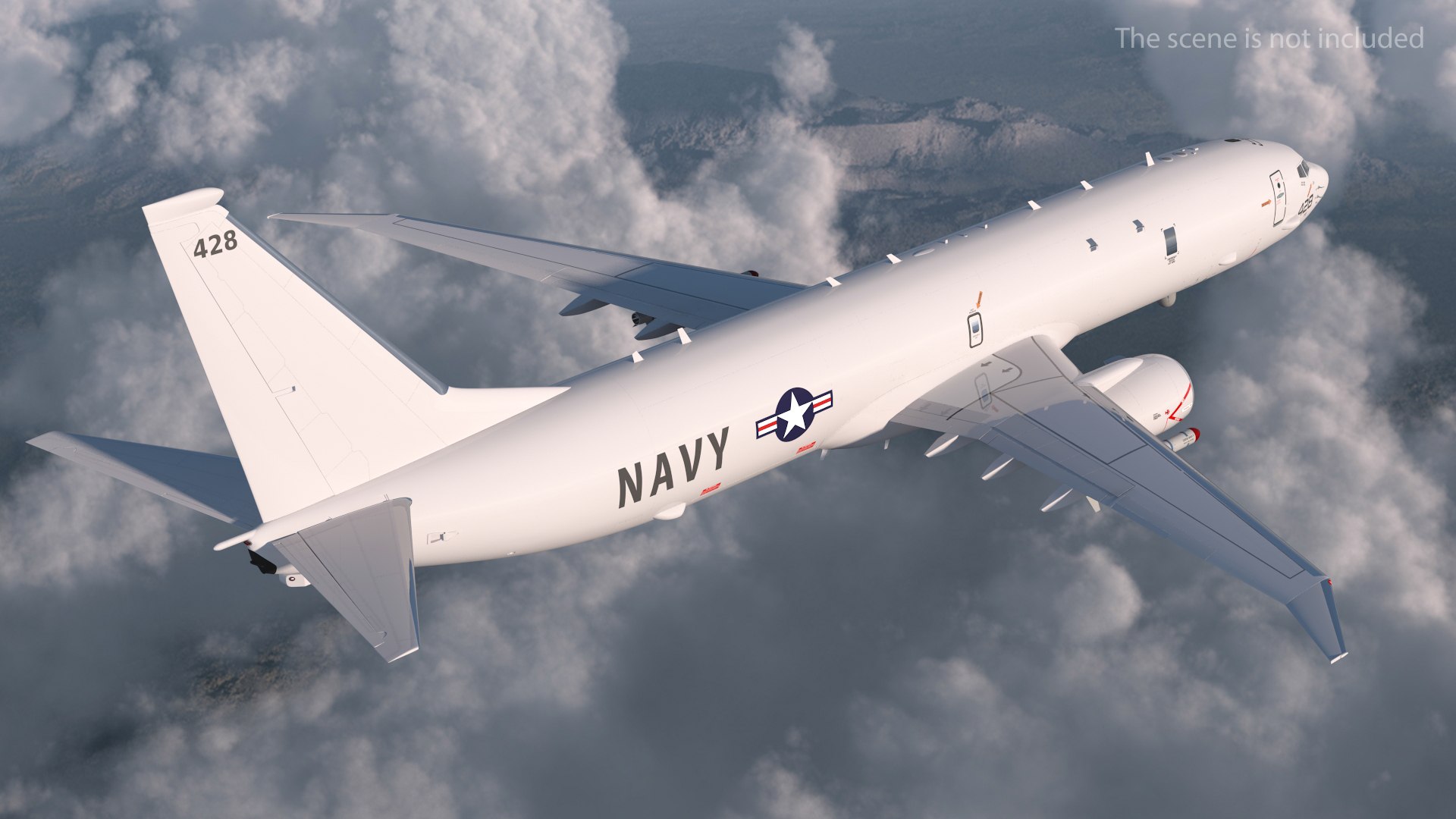 Boeing p-8 poseidon military aircraft 3D - TurboSquid 1518209