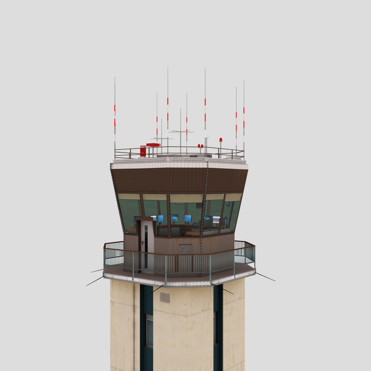 3d air traffic control tower