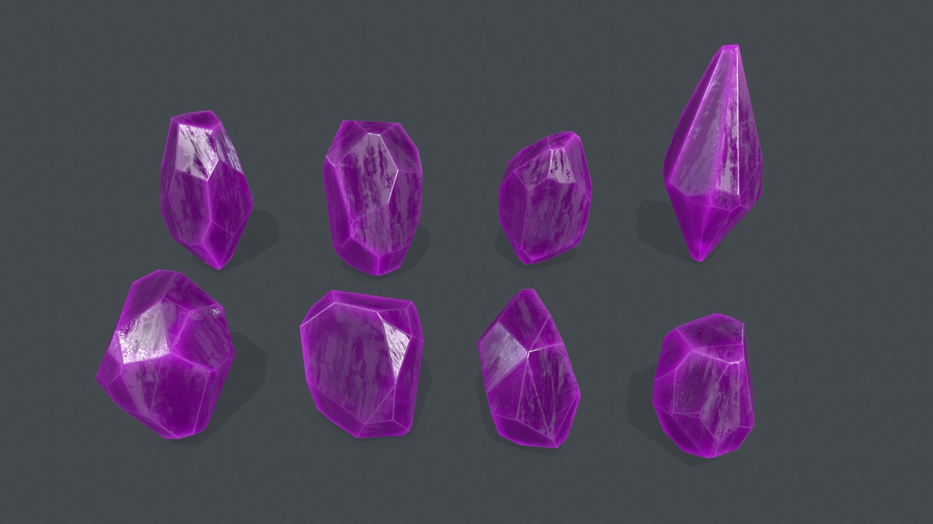 3D Crystal Set - TurboSquid 2072137