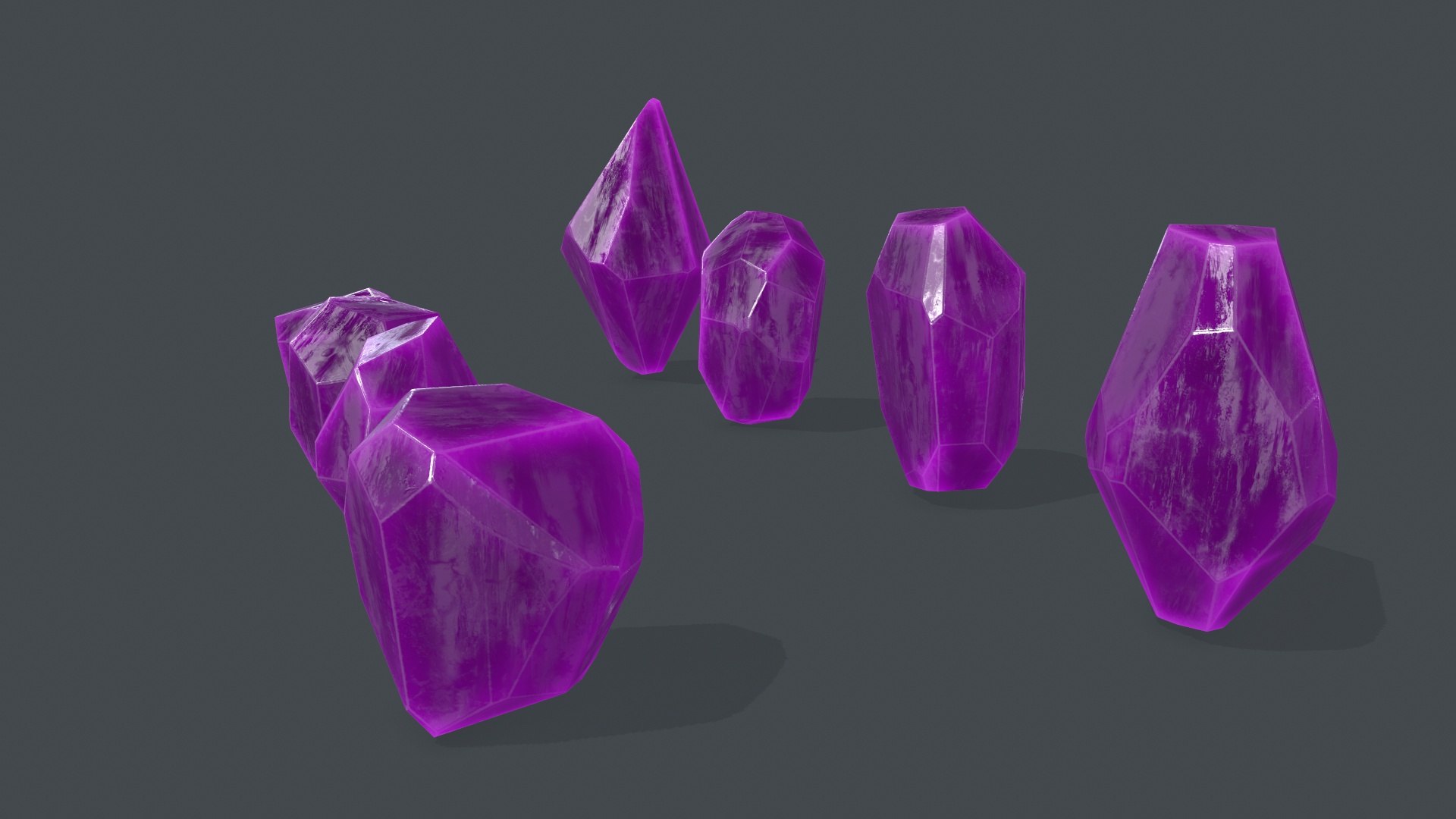 3D Crystal Set - TurboSquid 2072137