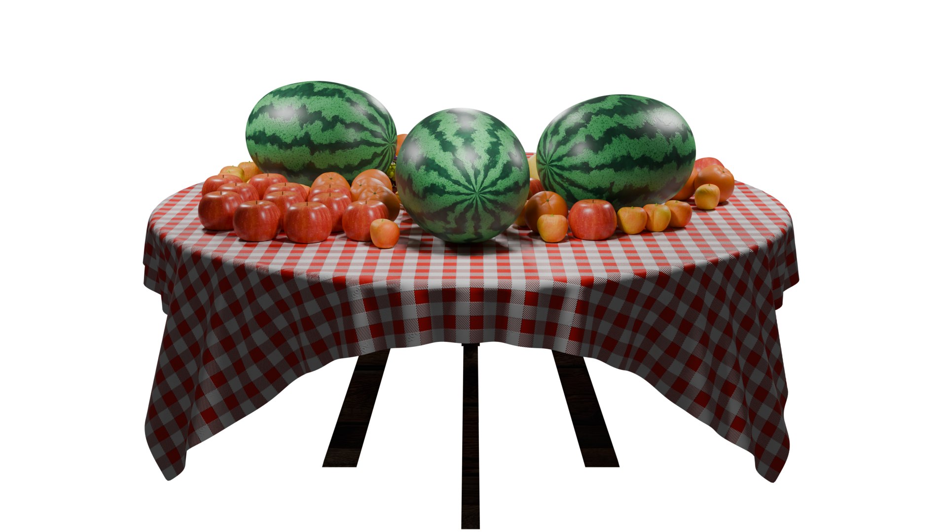 Realistic 3D Fruits Collection Game Animation Ready 3D Model ...