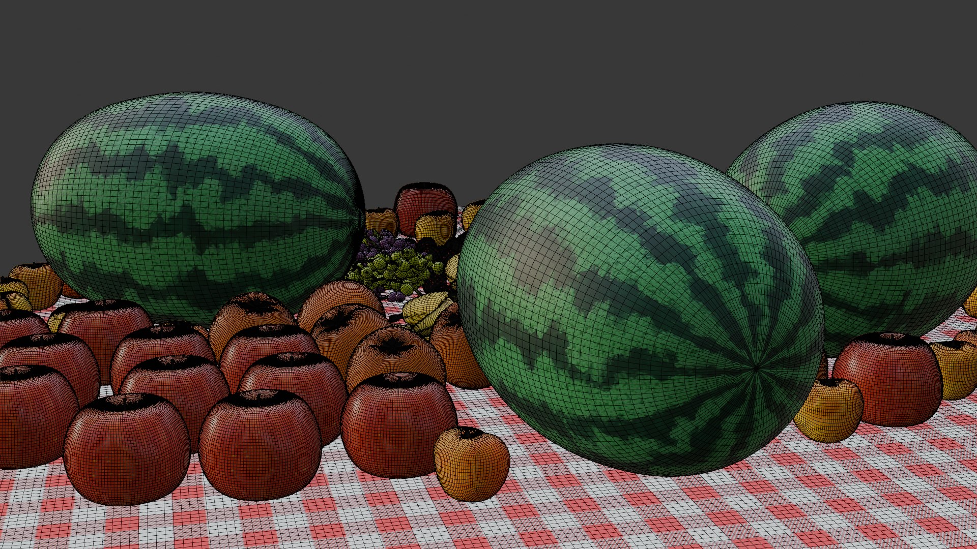 Realistic 3D Fruits Collection Game Animation Ready 3D Model ...