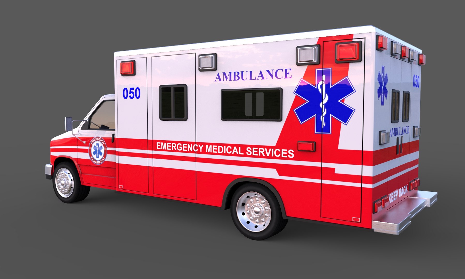 3d Generic Ambulance Model