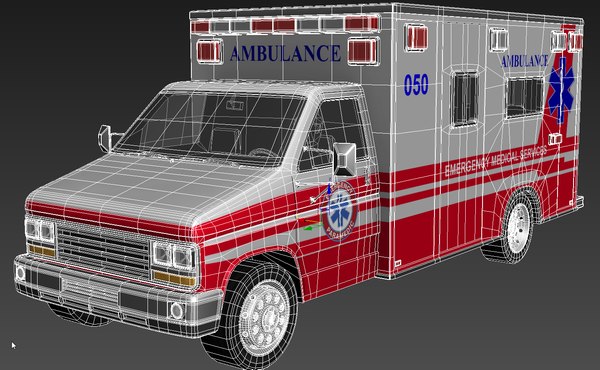 3d generic ambulance model