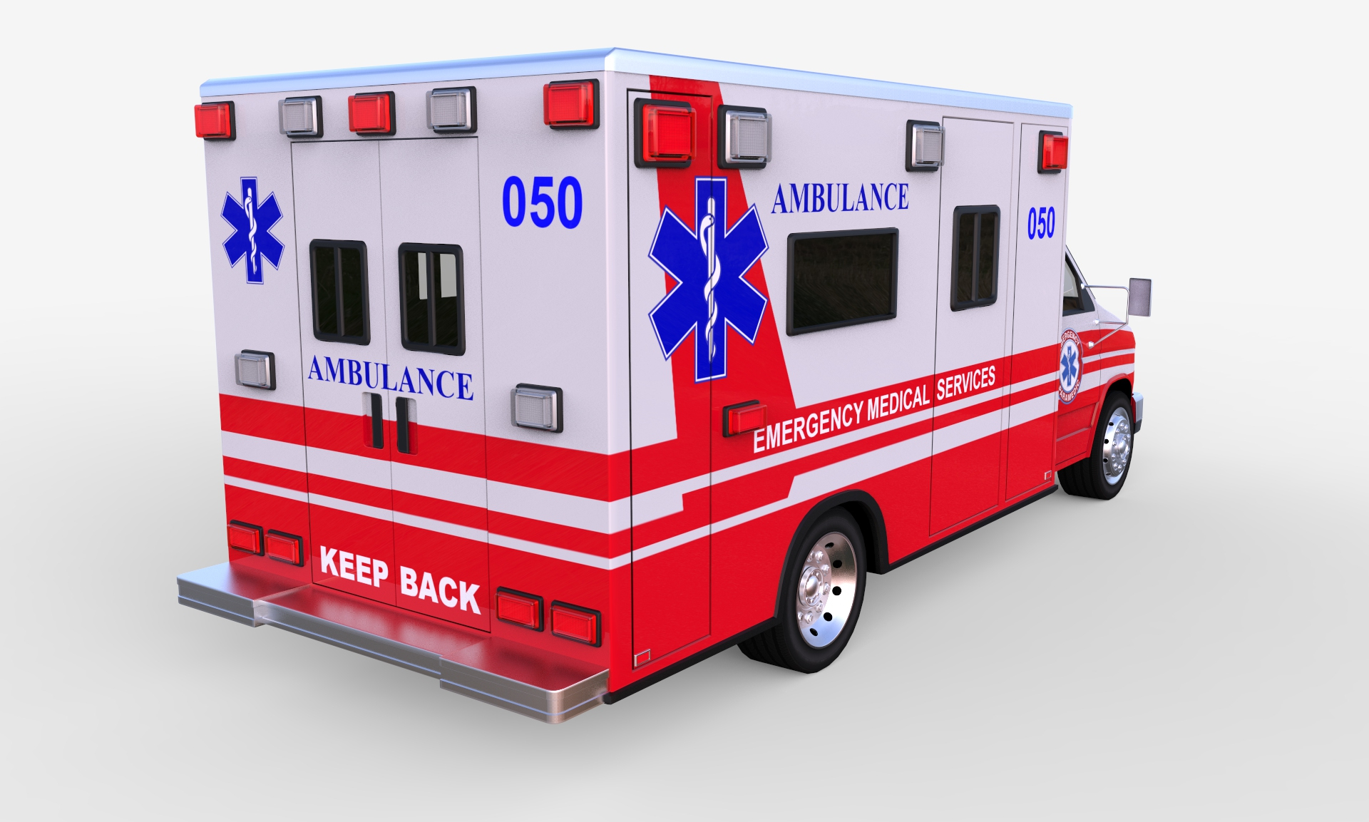 3d generic ambulance model