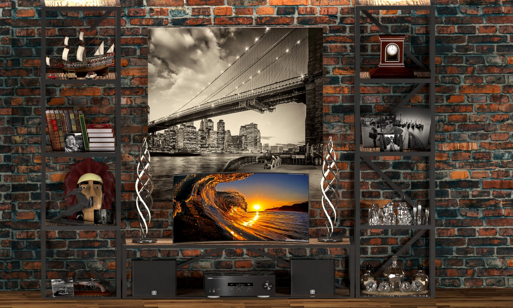 3D Shelves With Decor - TurboSquid 2026148