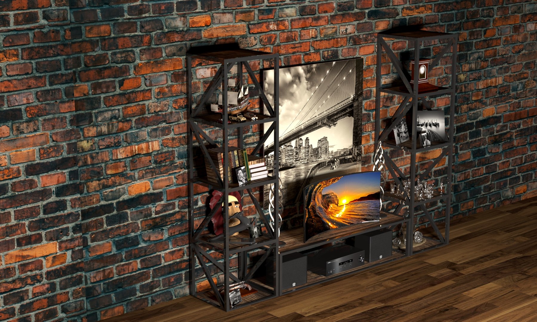 3D Shelves With Decor - TurboSquid 2026148