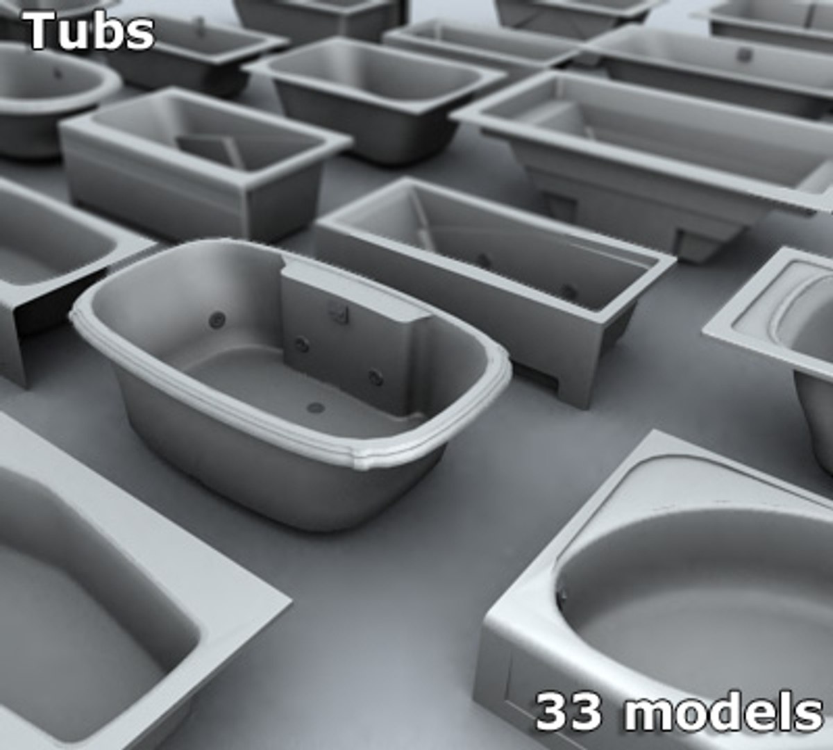 tubs 3d model