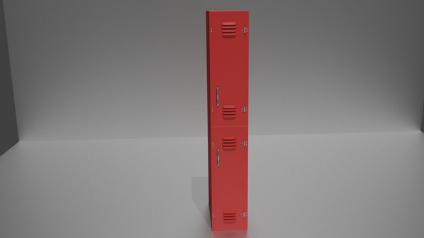 Red lockers 3D model - TurboSquid 1257675