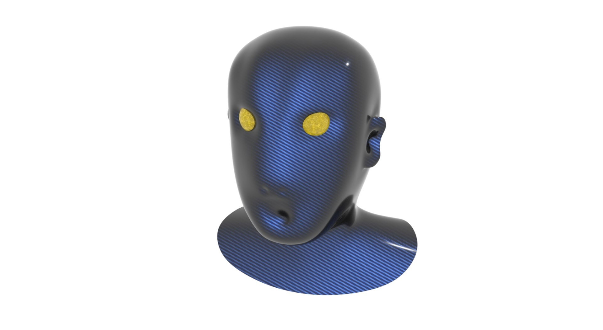 Head Carbon Alien Model - TurboSquid 1339234