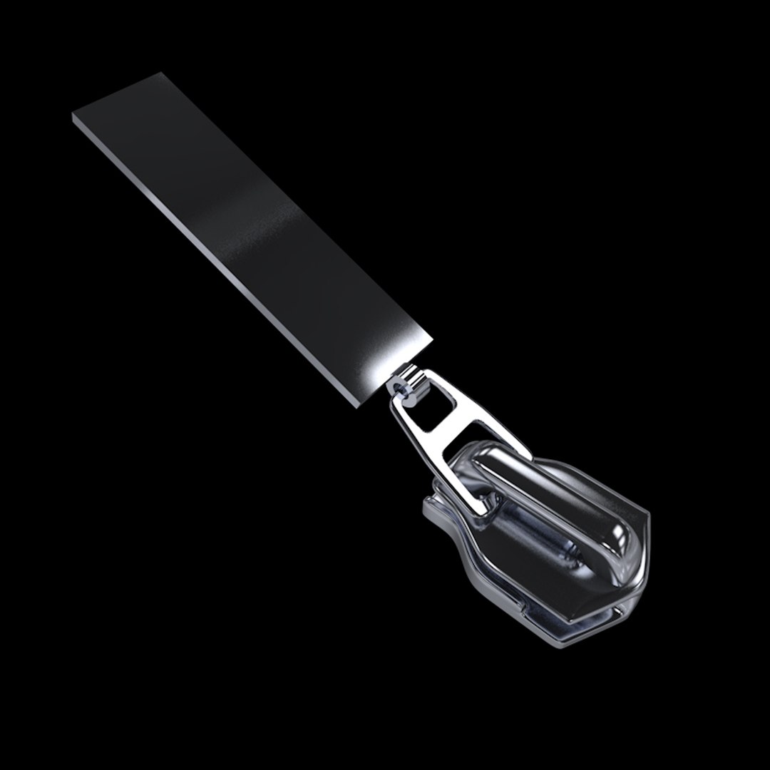 3d Zippers Zipping Model