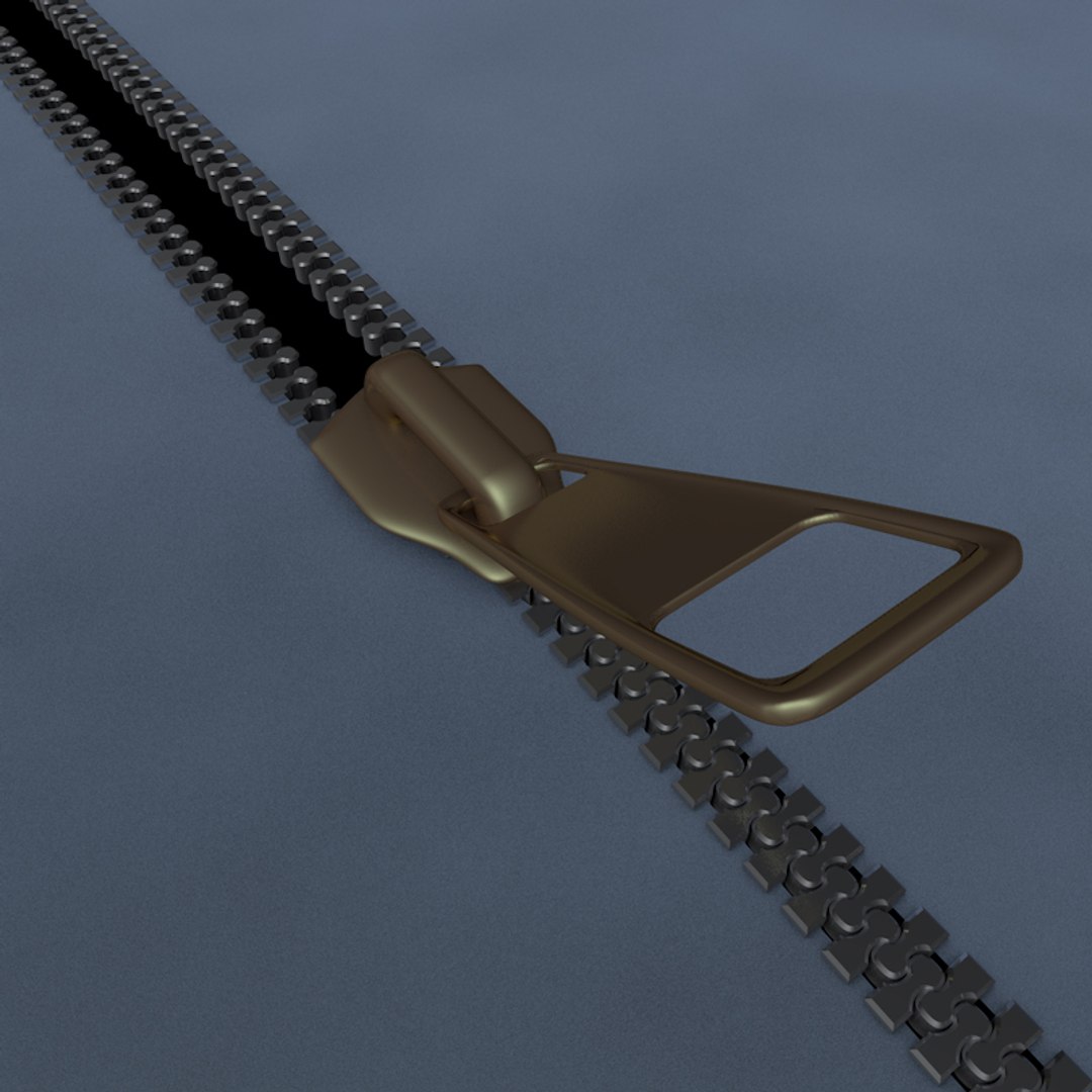 3d Zippers Zipping Model