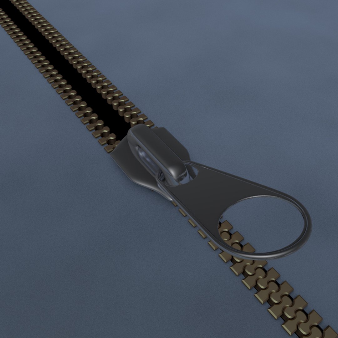 3d Zippers Zipping Model