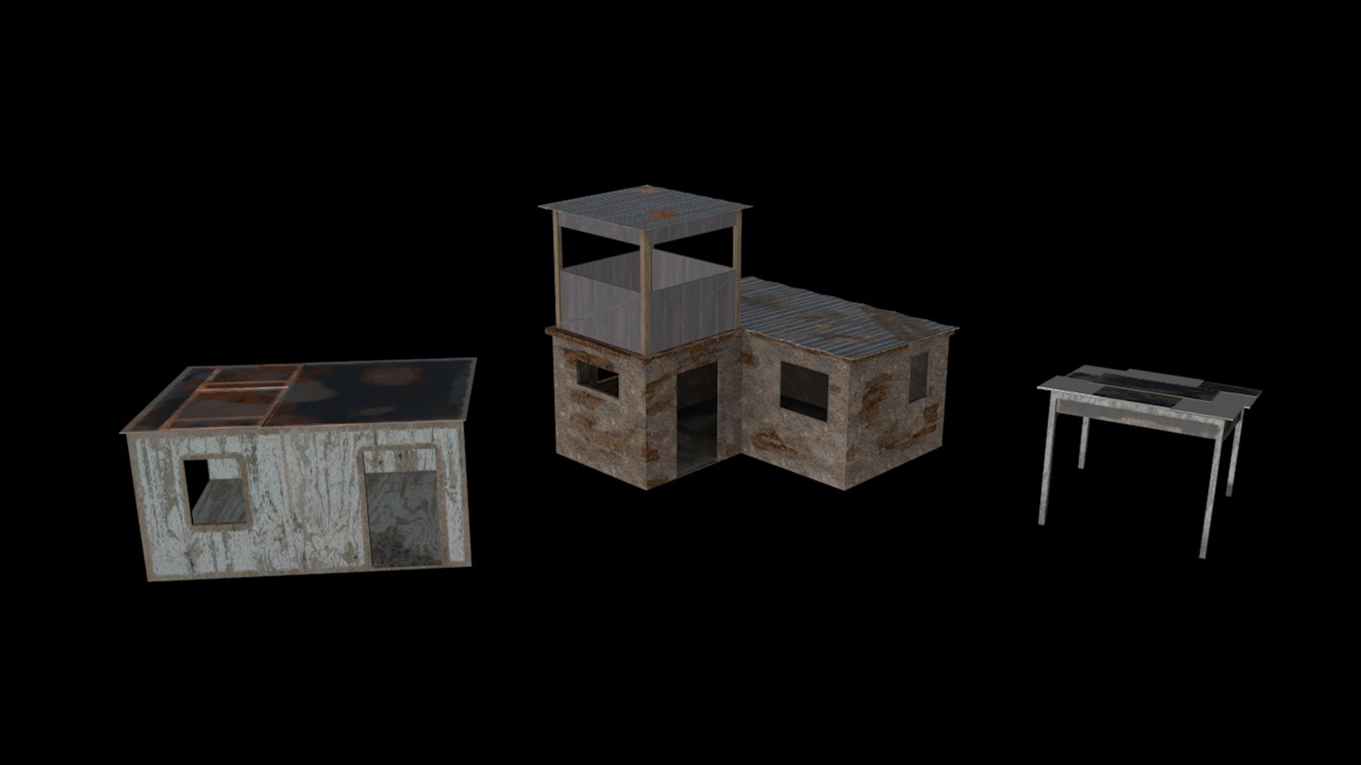 Security Post 3D Model - TurboSquid 1677317