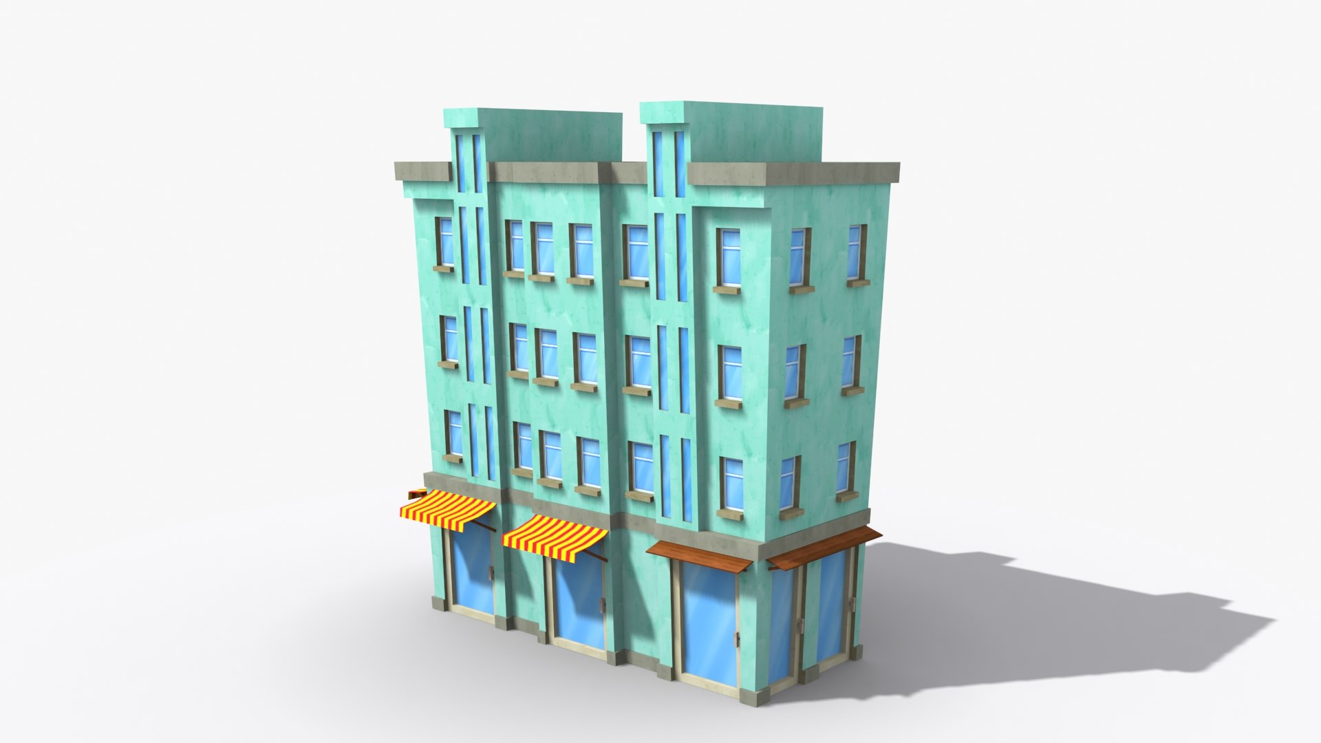 Cartoon Building X24 3D Model - TurboSquid 1833148