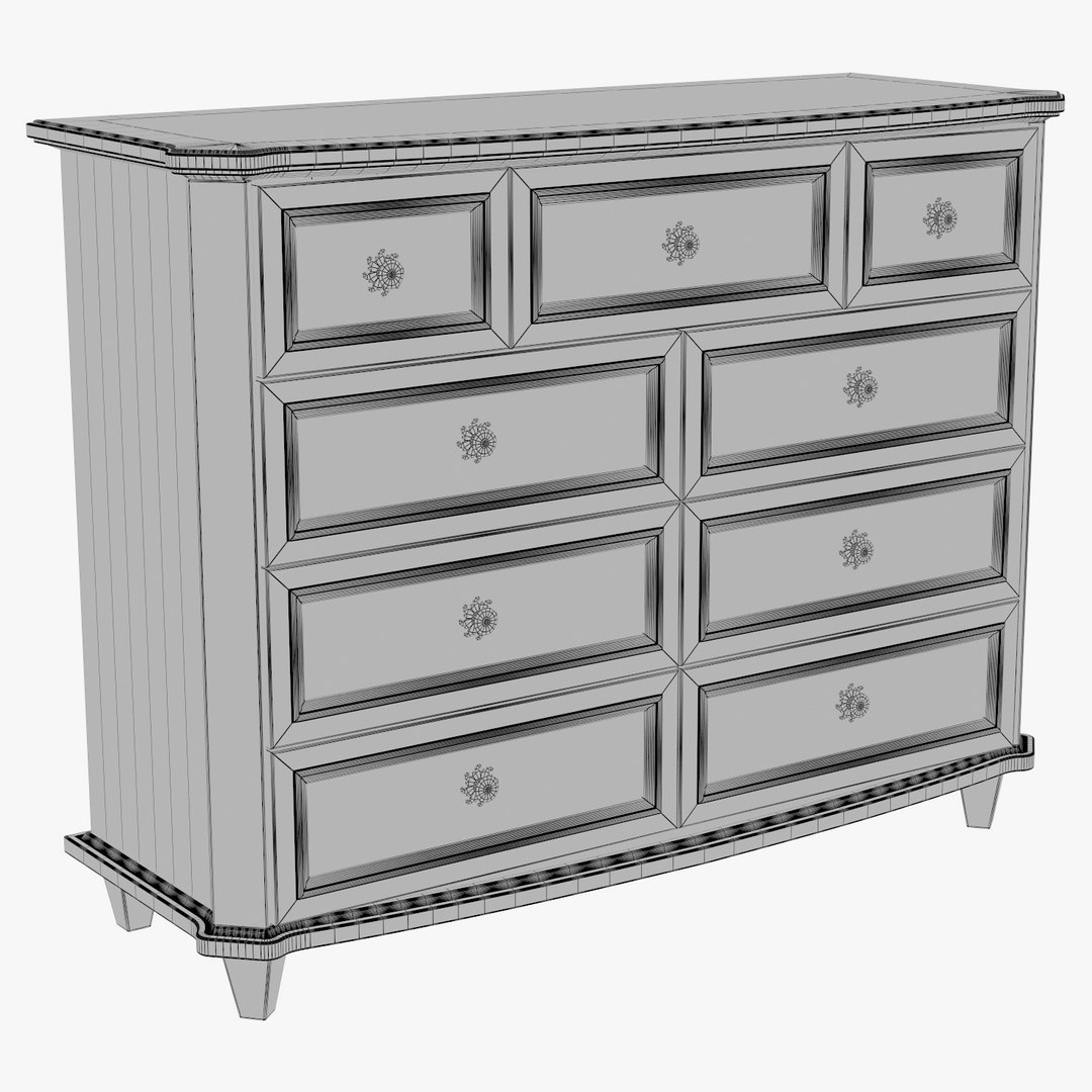 Drawers model - TurboSquid 1372251