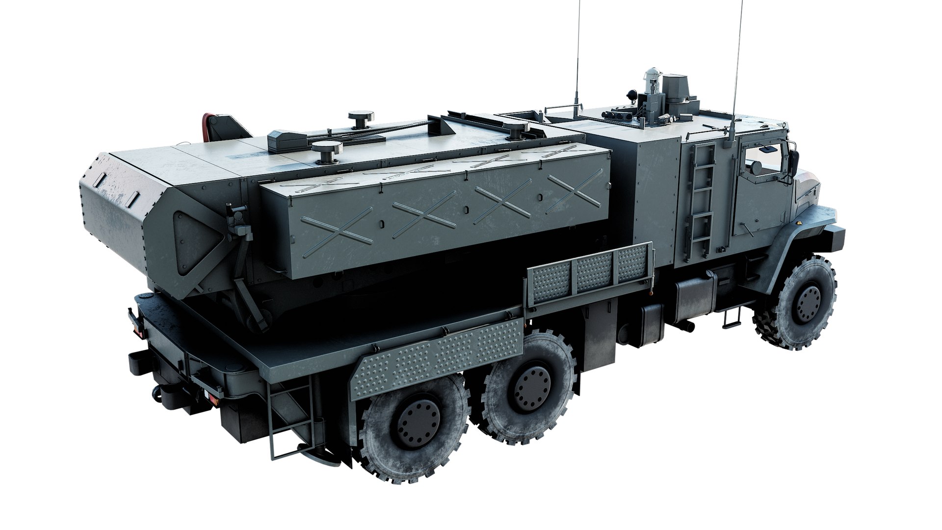 3D TOS-2 Tosochka Multiple Rocket Launcher Model - TurboSquid 2089746