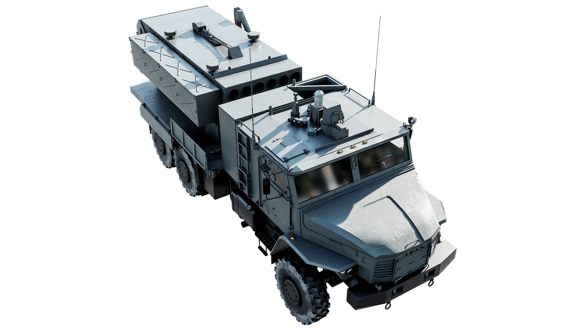 3D TOS-2 Tosochka Multiple Rocket Launcher Model - TurboSquid 2089746