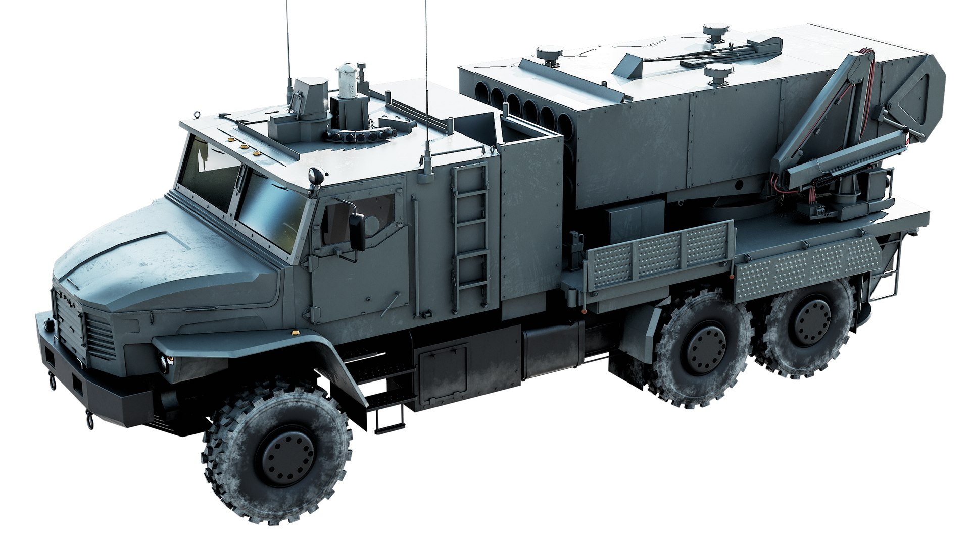 3D TOS-2 Tosochka Multiple Rocket Launcher Model - TurboSquid 2089746