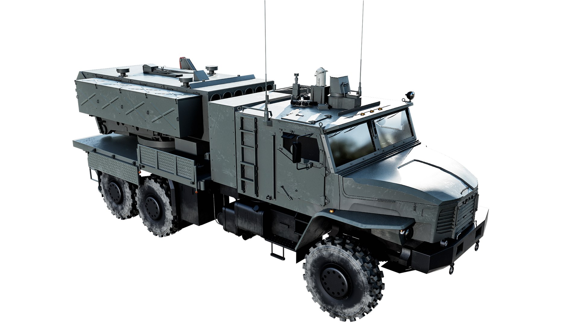 3D TOS-2 Tosochka Multiple Rocket Launcher Model - TurboSquid 2089746