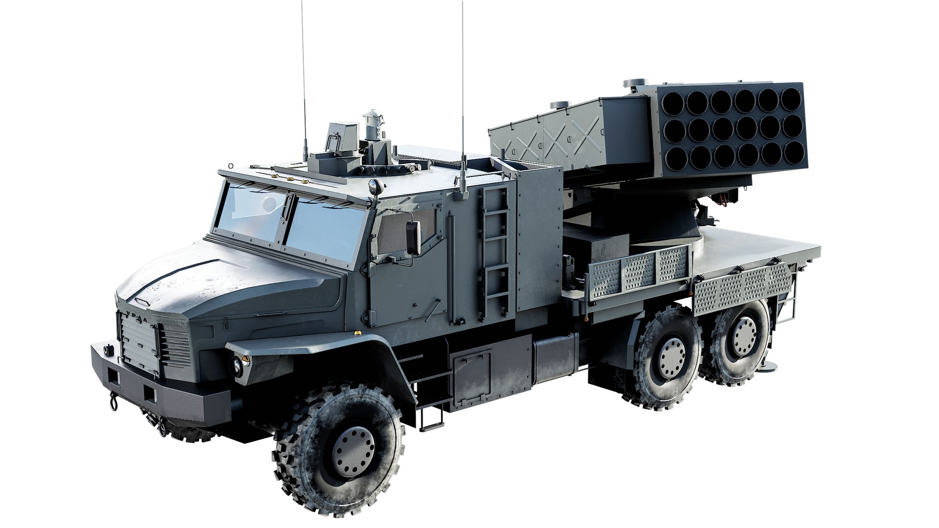 3D TOS-2 Tosochka Multiple Rocket Launcher Model - TurboSquid 2089746