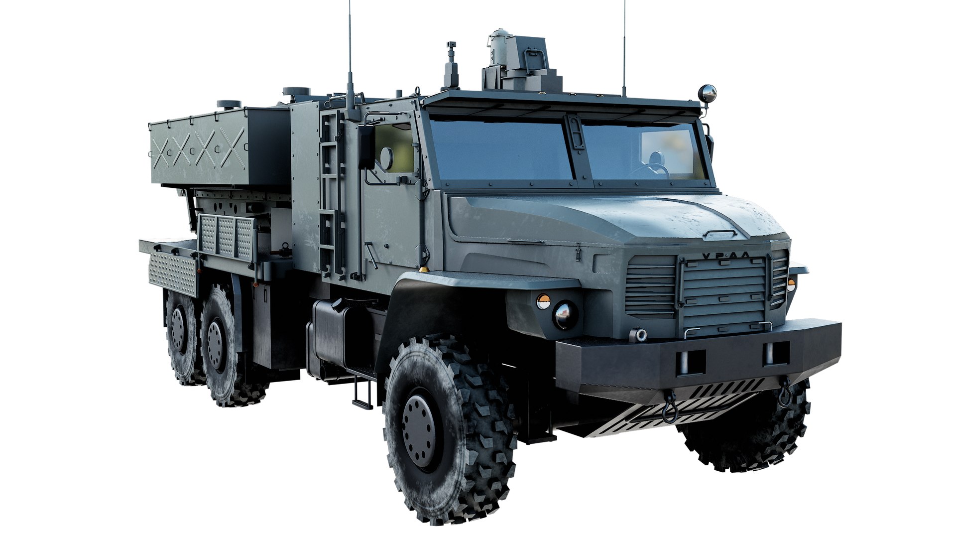 3D TOS-2 Tosochka Multiple Rocket Launcher Model - TurboSquid 2089746