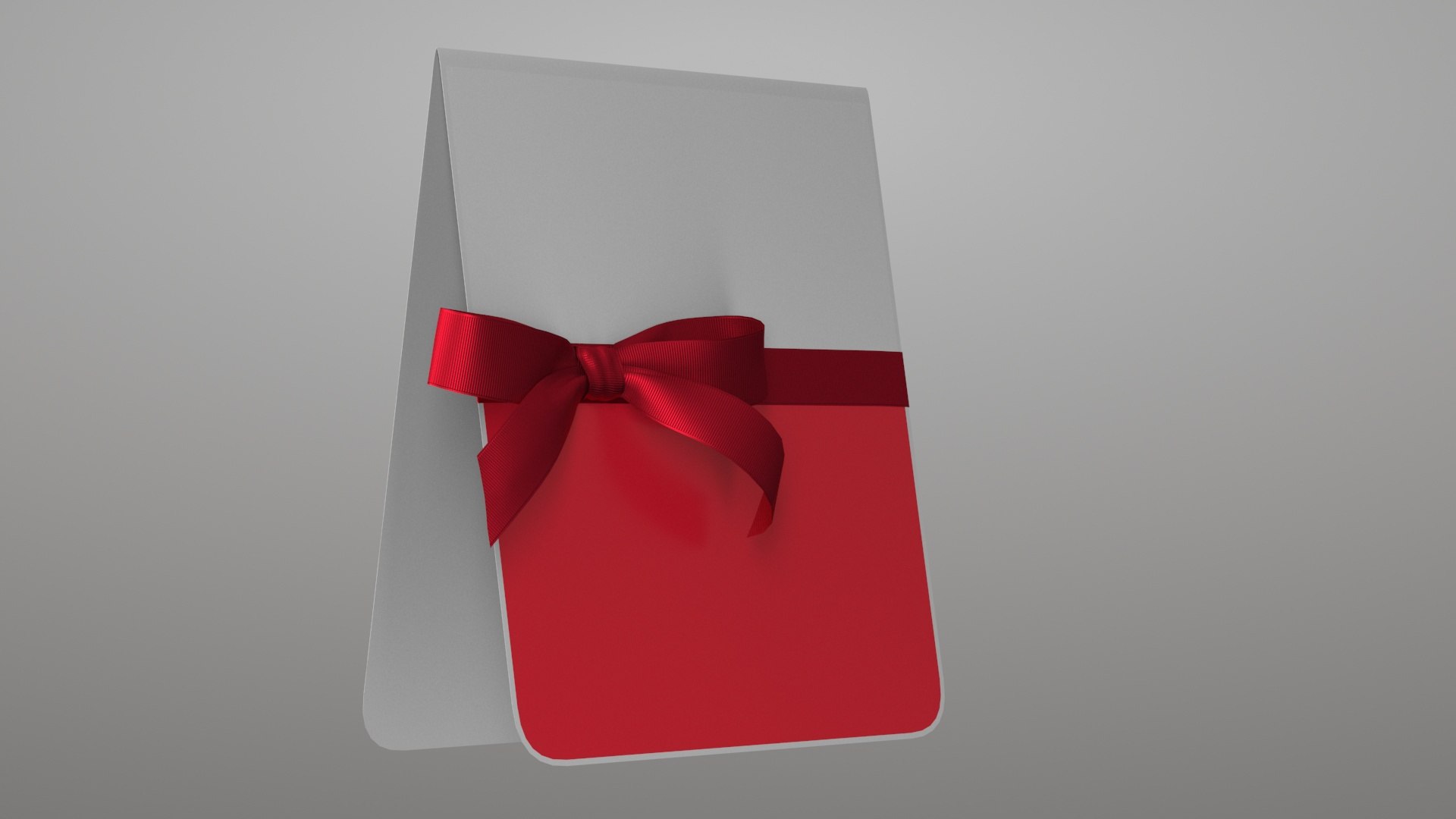 3D Postcard With Bow 7v PBR Model - TurboSquid 2137682