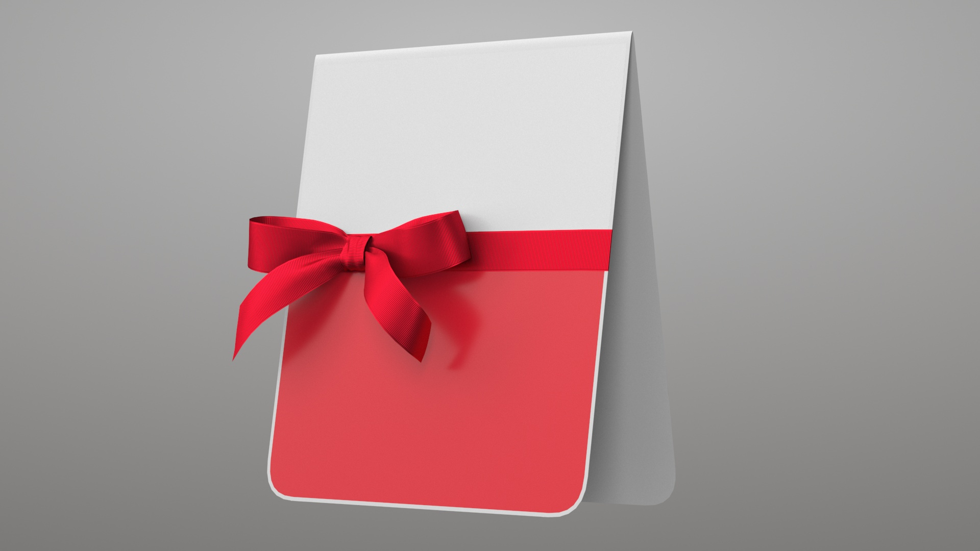 3D Postcard With Bow 7v PBR Model - TurboSquid 2137682