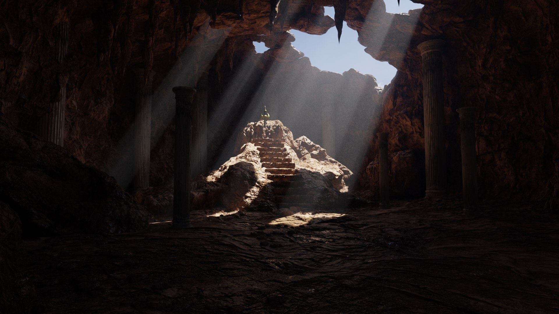 3D Forgotten Sword Scene - TurboSquid 1749291