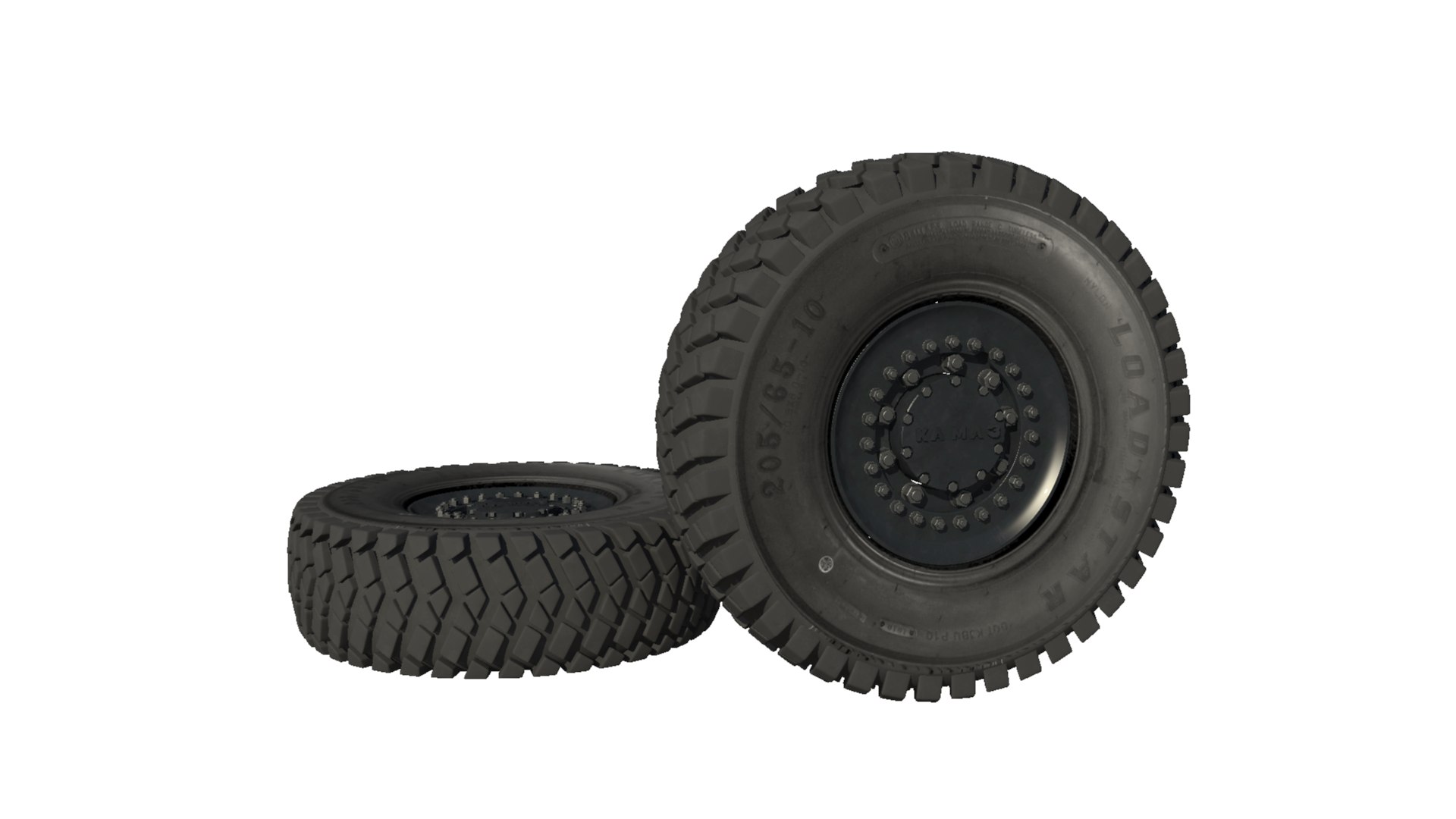 kamaz weel tire 3d model