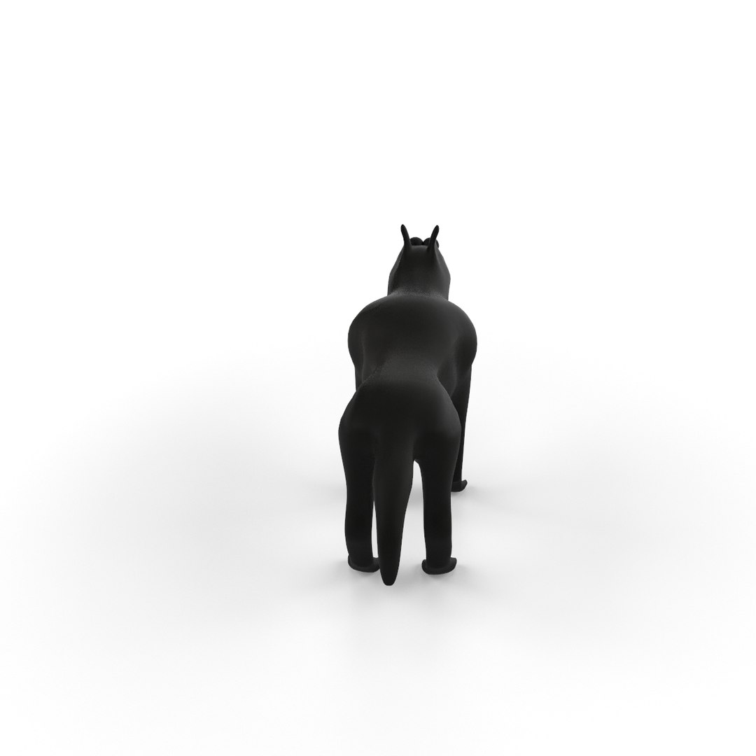 3d Cartoon Wolf Rigged Model