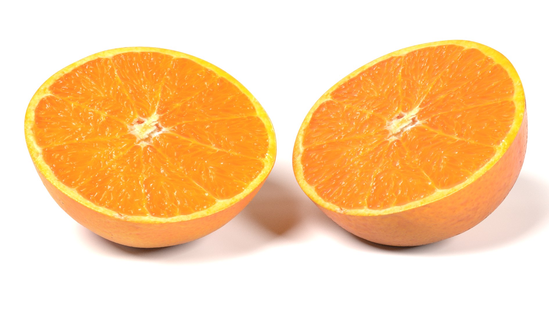 Orange Halves 3D Model | 1142167 | TurboSquid