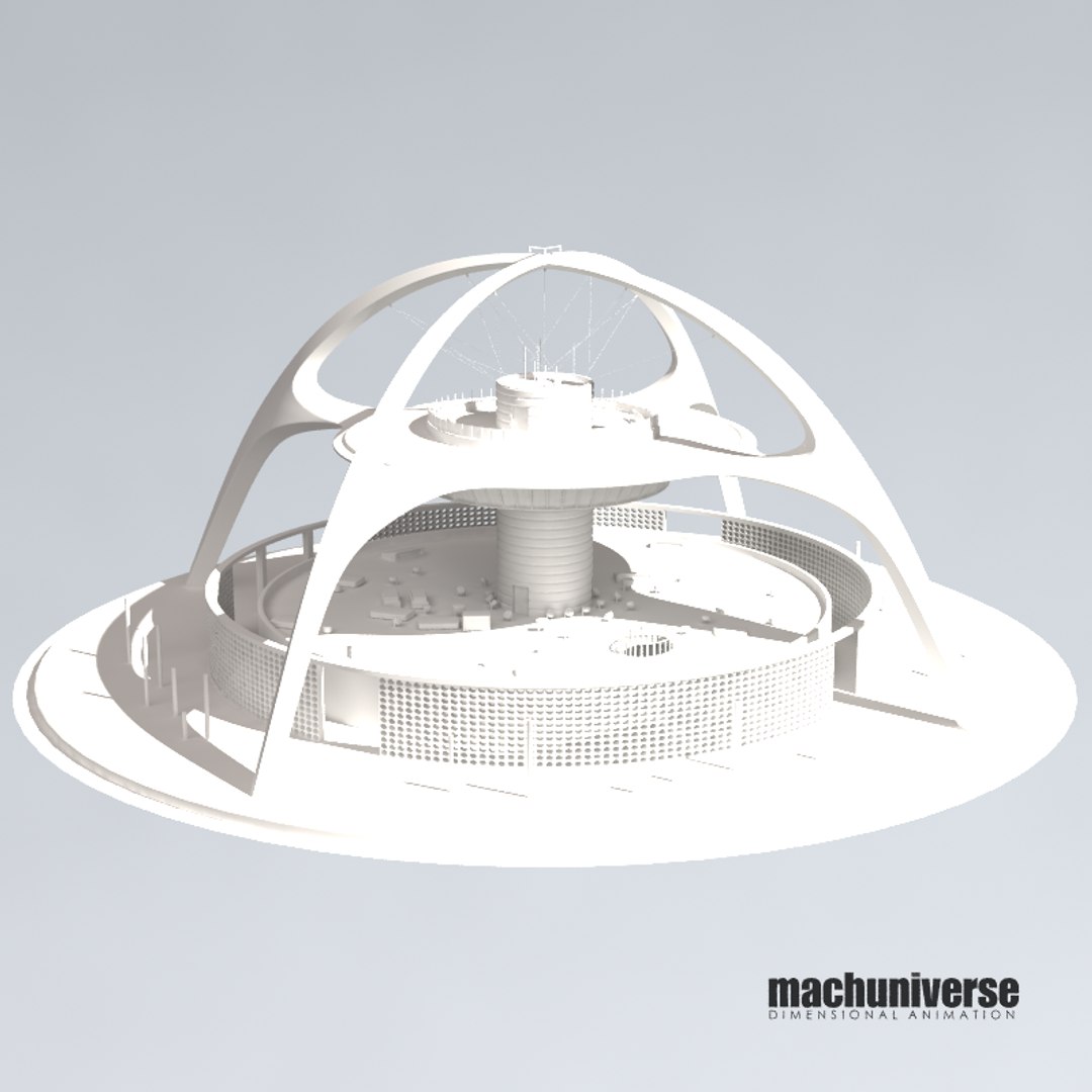 Theme Building 3d Model