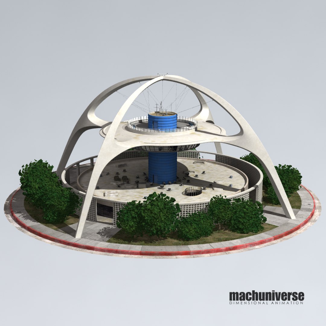 Theme Building 3d Model