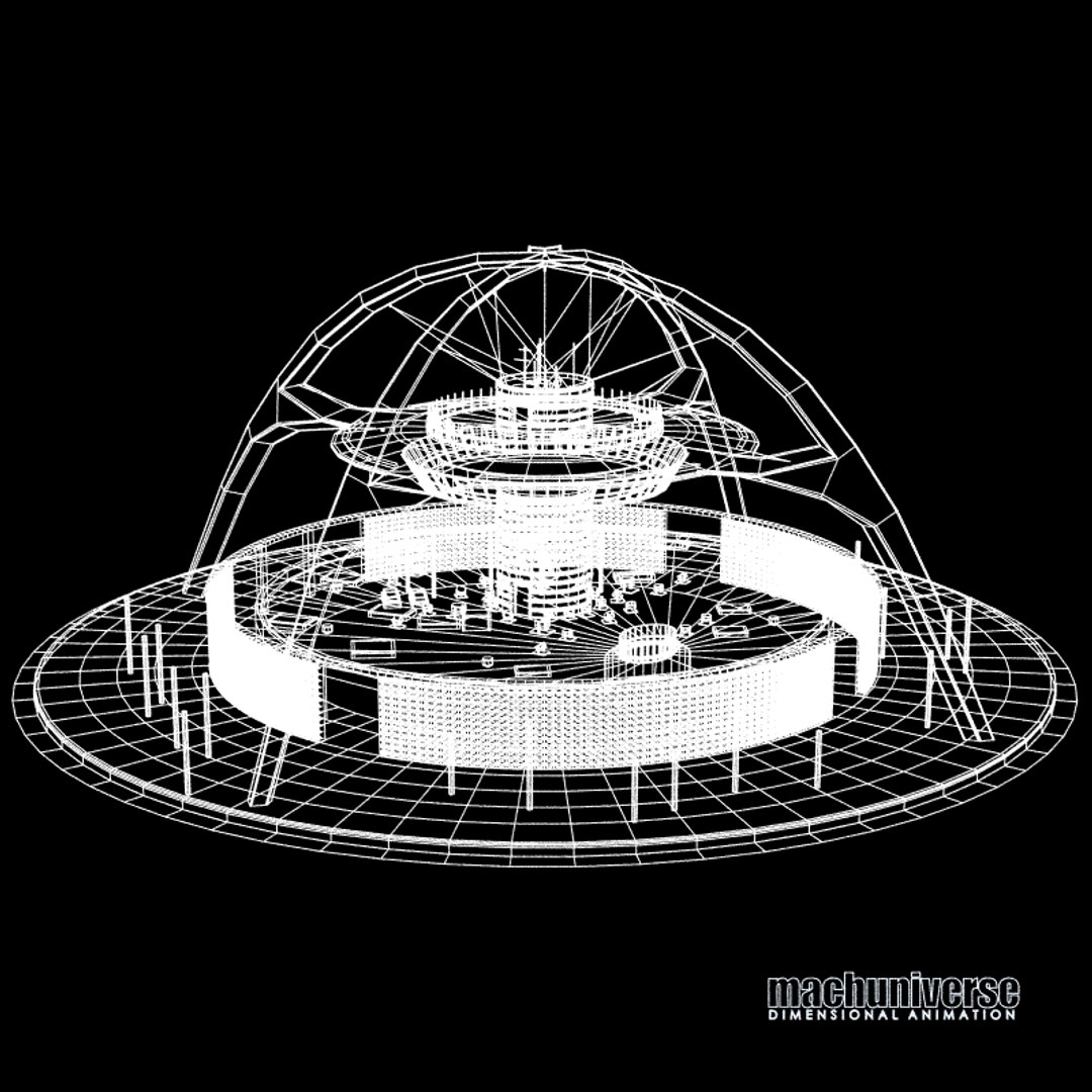 Theme Building 3d Model