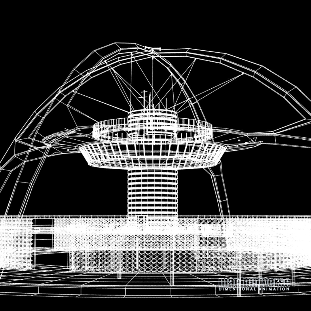 Theme Building 3d Model