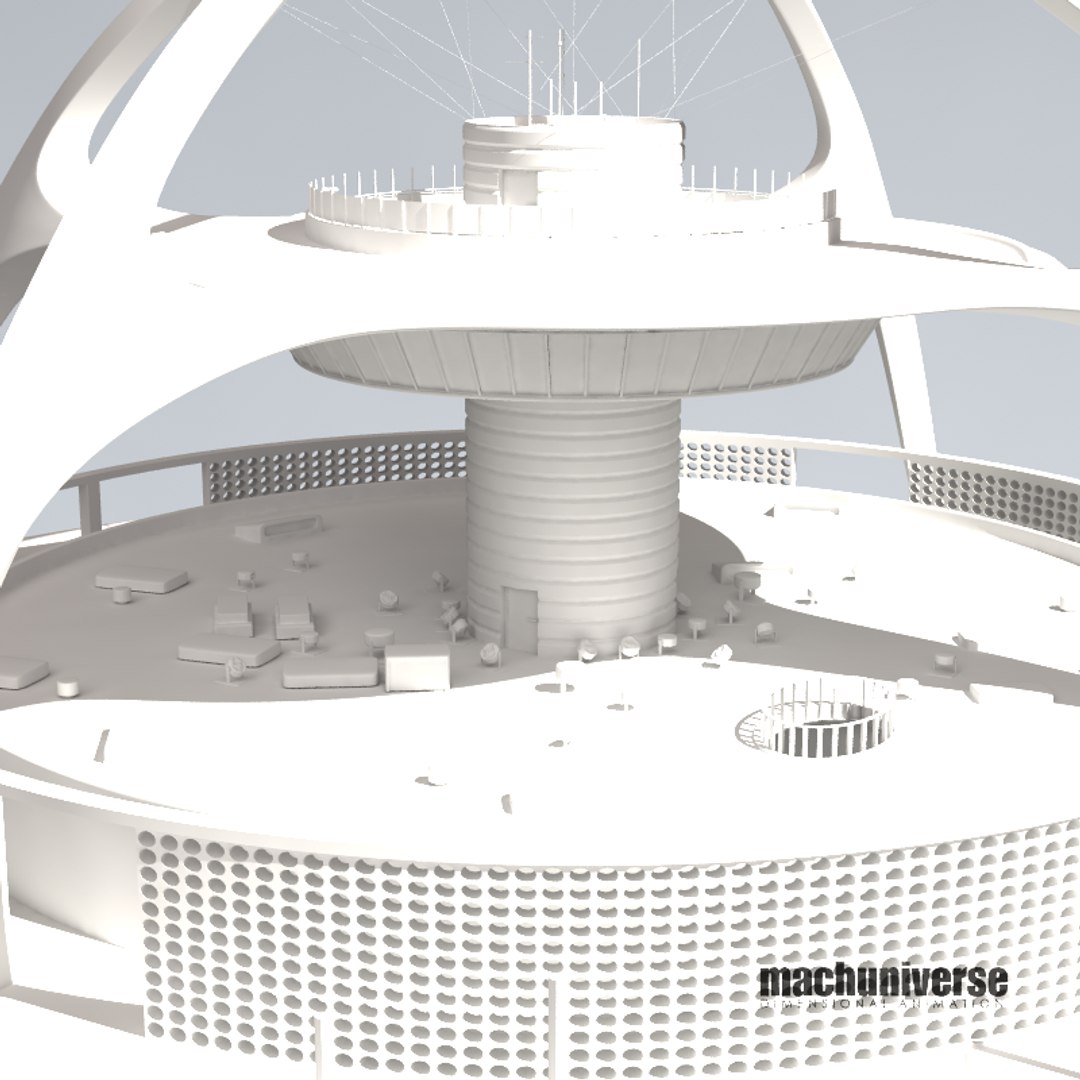 Theme Building 3d Model