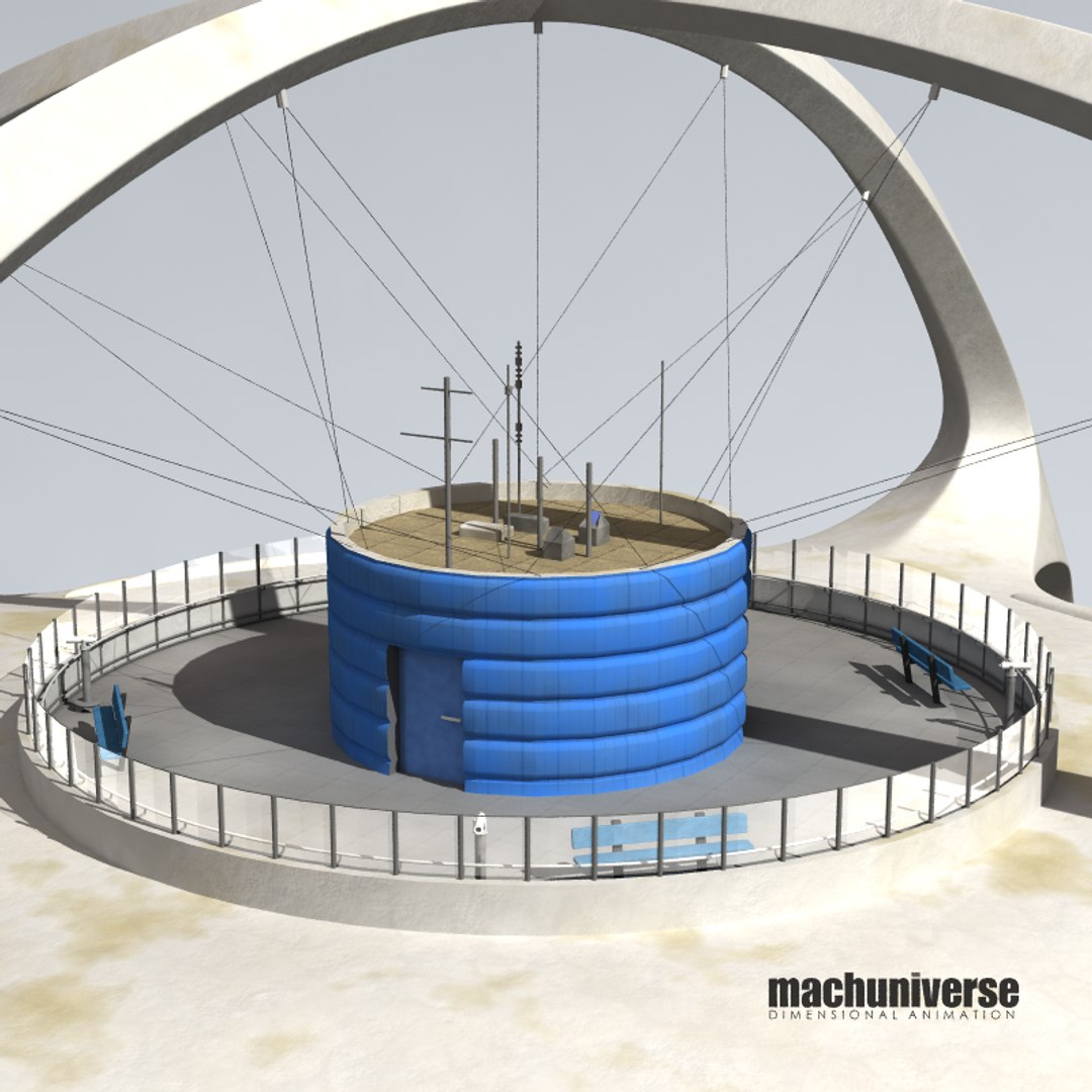 Theme Building 3d Model