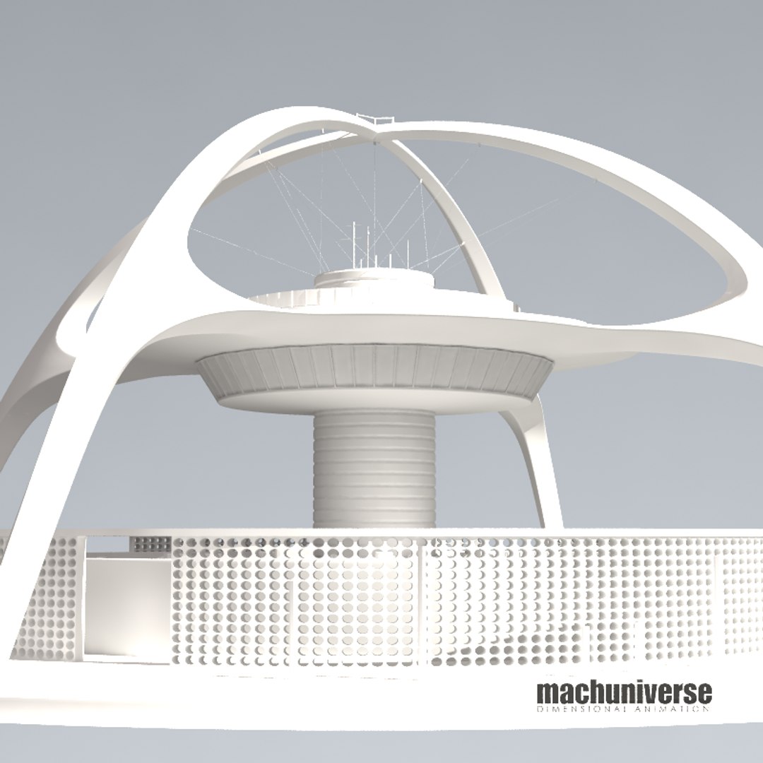 Theme Building 3d Model