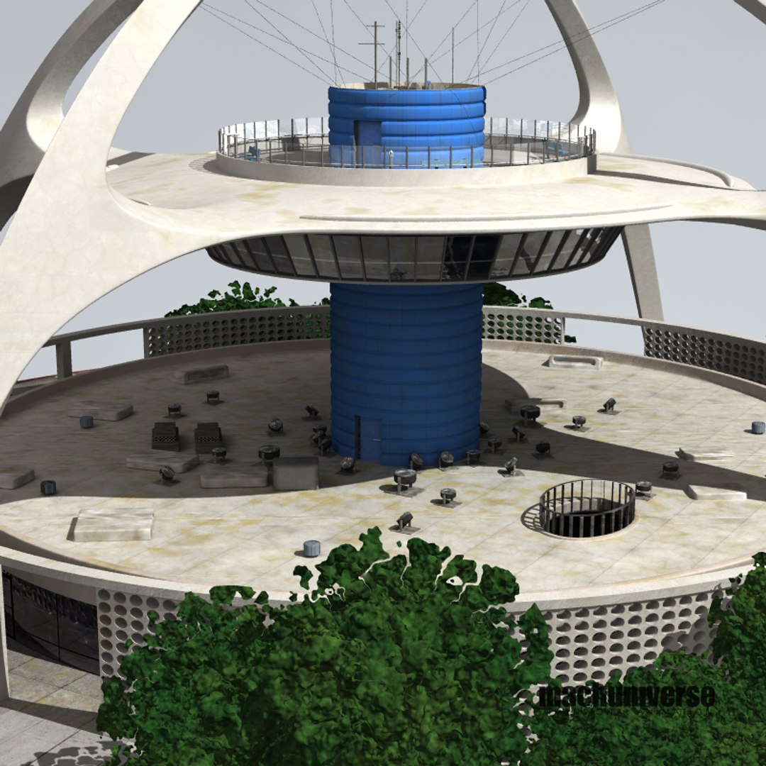 Theme Building 3d Model