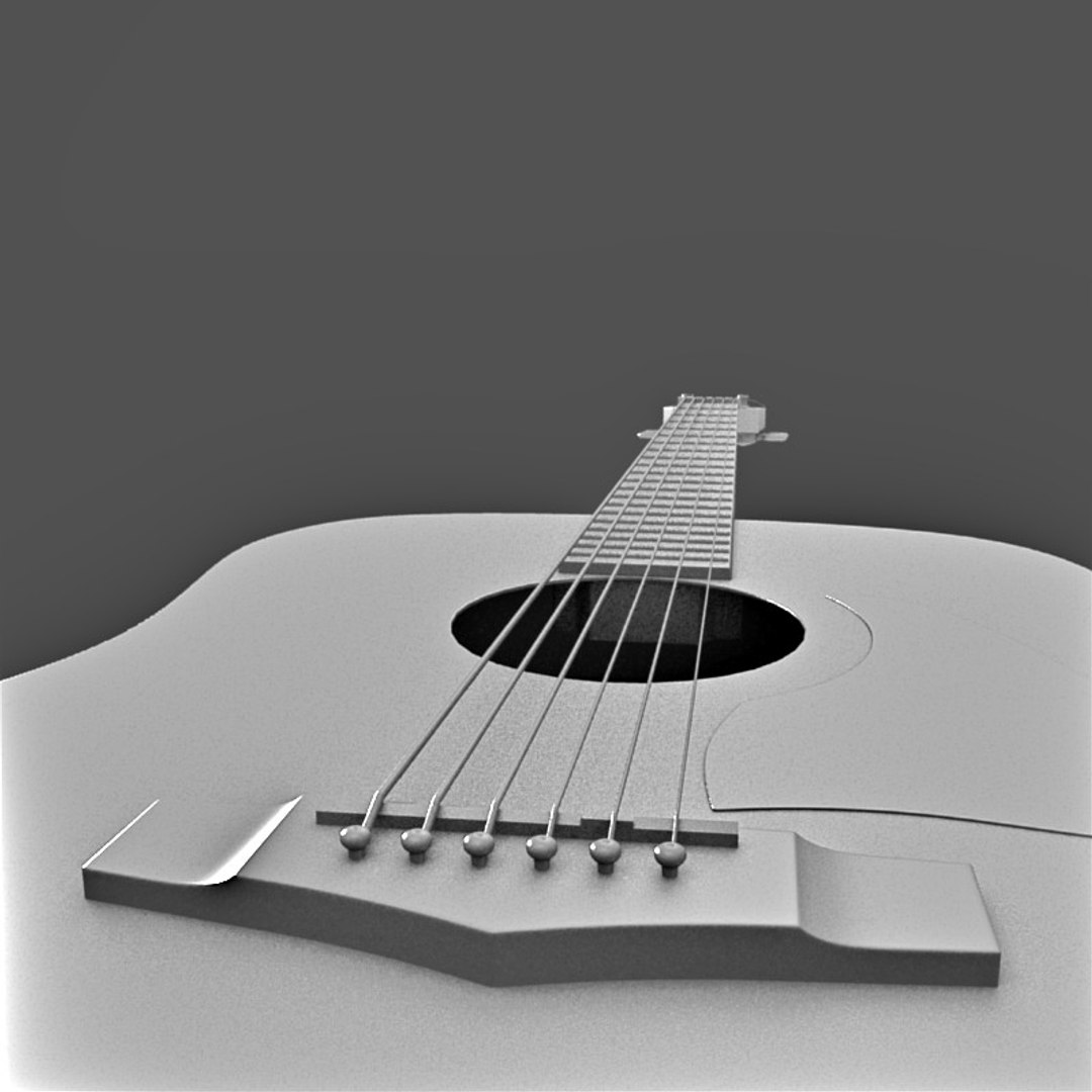 3d Model Acoustic Guitar