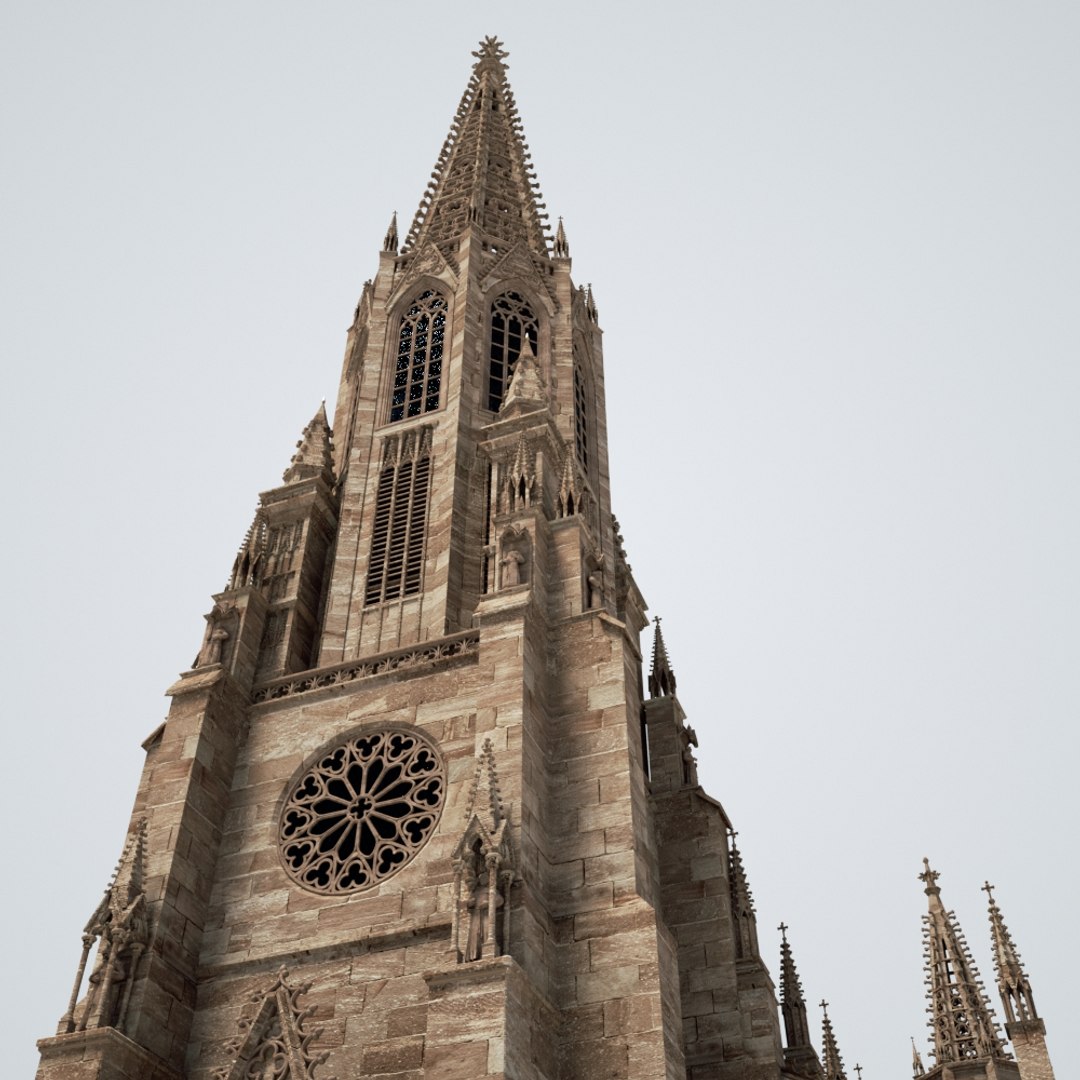 3d Model Medieval Gothic Church