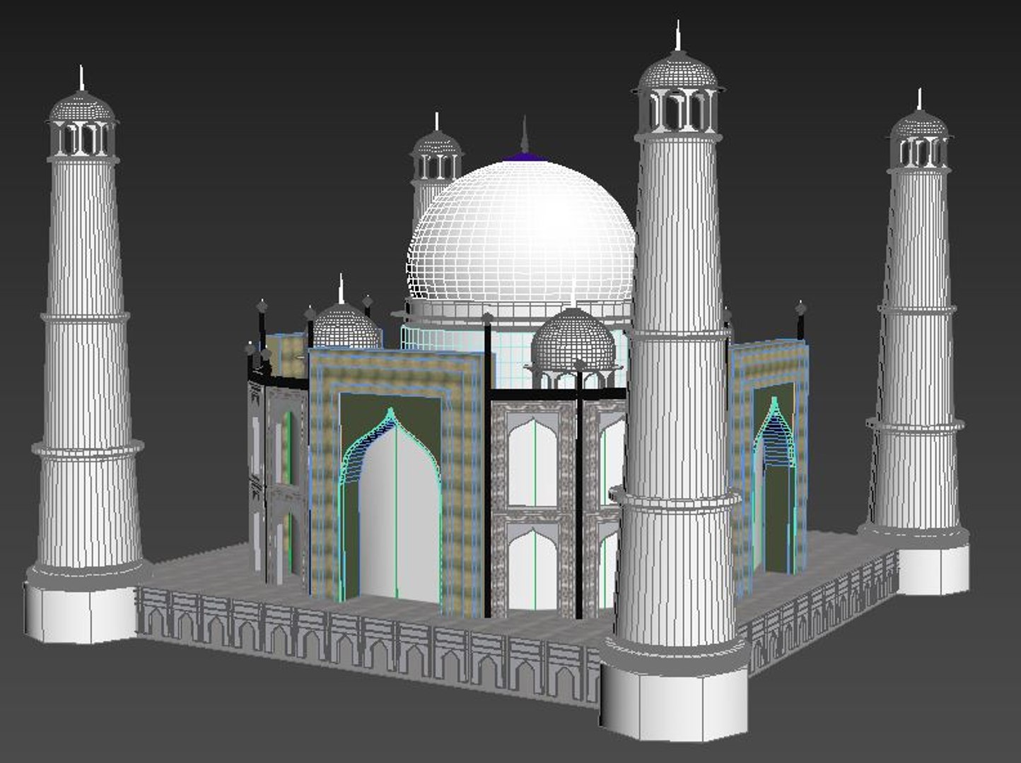 3D Model Taj Mahal - TurboSquid 1410783